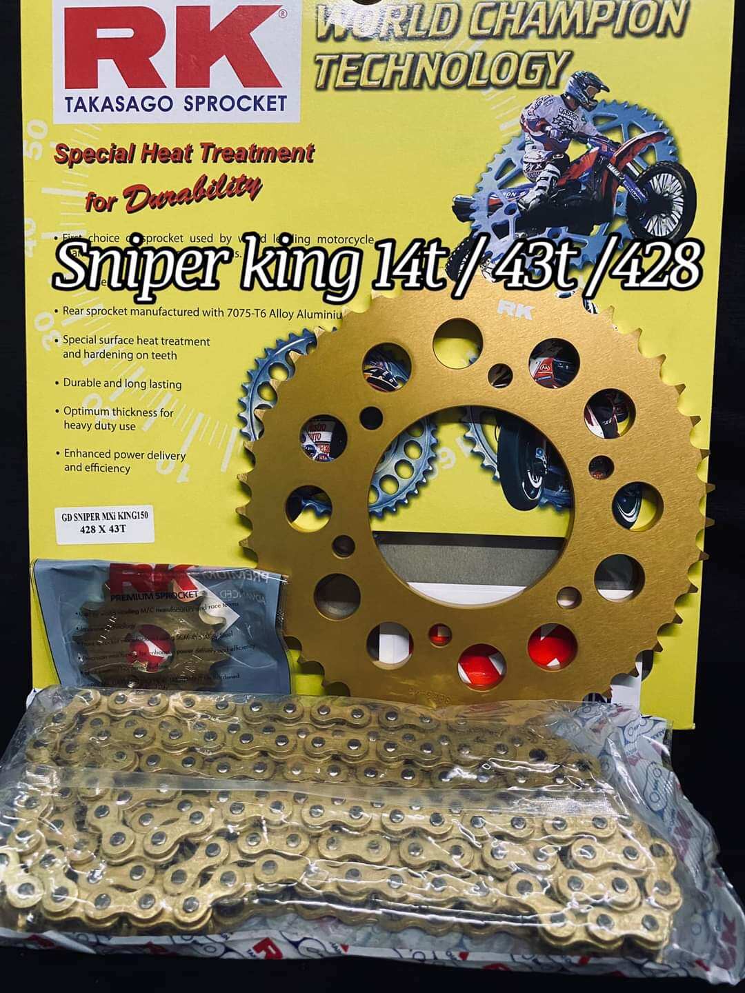 SNIPER 150 14 43 428 RK CHAIN SET | Lazada PH