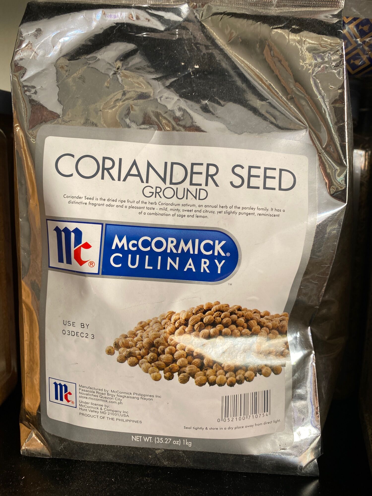 McCormick CORIANDER SEED GROUND 1kg | Lazada PH
