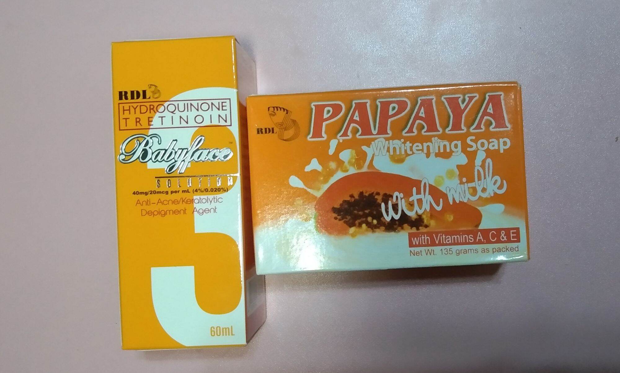 RDL Baby Face #3 with RDL Papaya Whitening with Milk 135g | Lazada PH