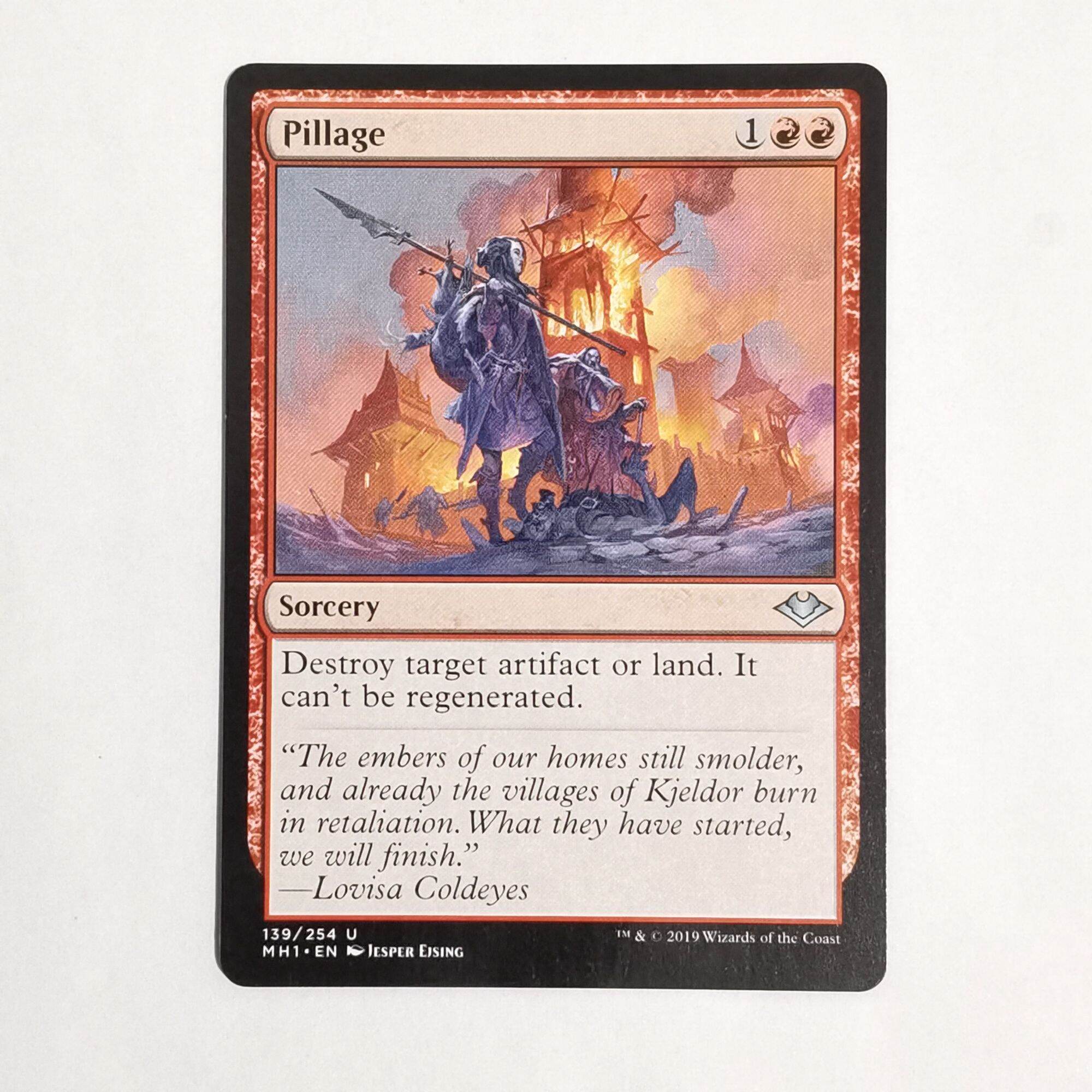 MTG Card PILLAGE Magic the Gathering Trading Card Game Red | Lazada PH