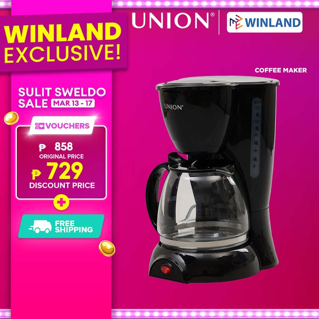 Union by Winland 1.2L/6Cups Coffee Maker Coffee Machine with Keep Warm ...