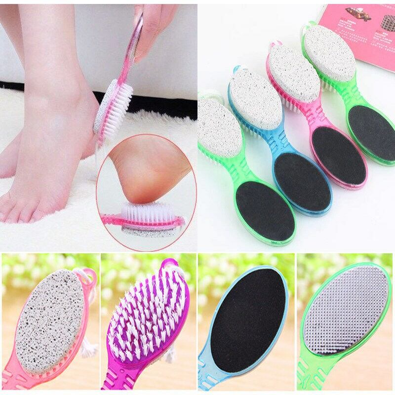 4in1 Pedicure Paddle Set Pumice Stone Brush Puffing File Metal file ...