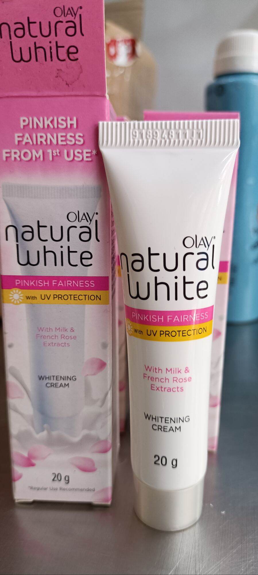 OLAY (original)NATURAL WHITE PINKISH FAIRNESS WITH UV PROTECTION 20g ...