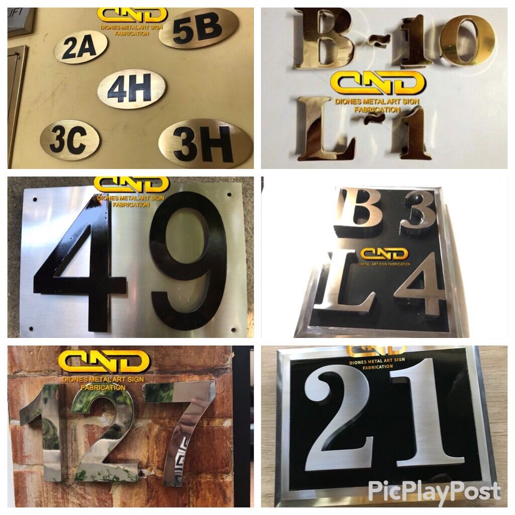 Customized 3D Numbers /Metal number sign | Lazada PH