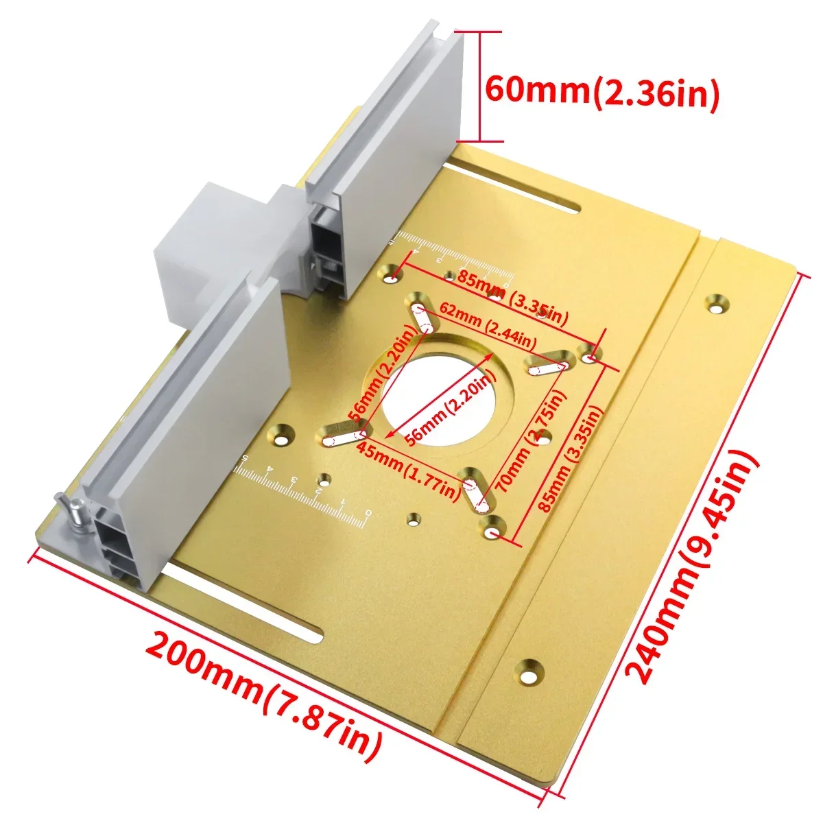 Precision Router Lift -Router Table Lift System - Router Plate Insert ...