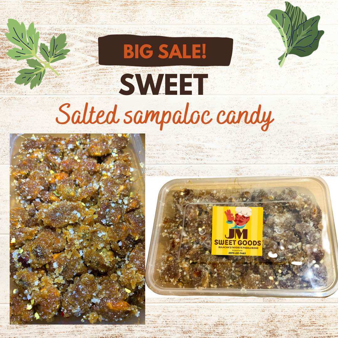 Sweet and sour spicy salted sampaloc candy (500ml tub) (tamarind ...