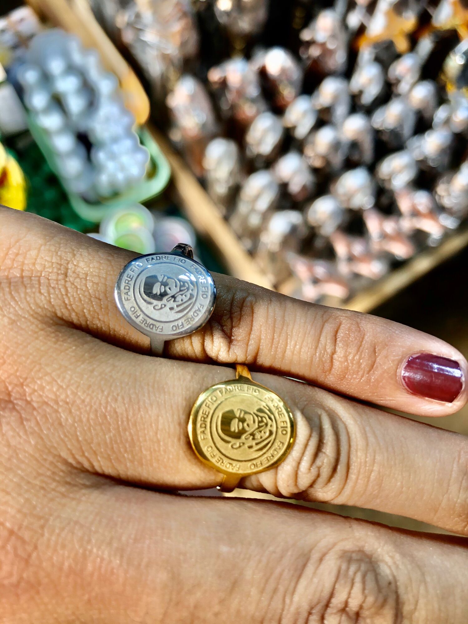 Blessed Padre Pio ring from Padre Pio Shrine sto. Tomas batangas ...