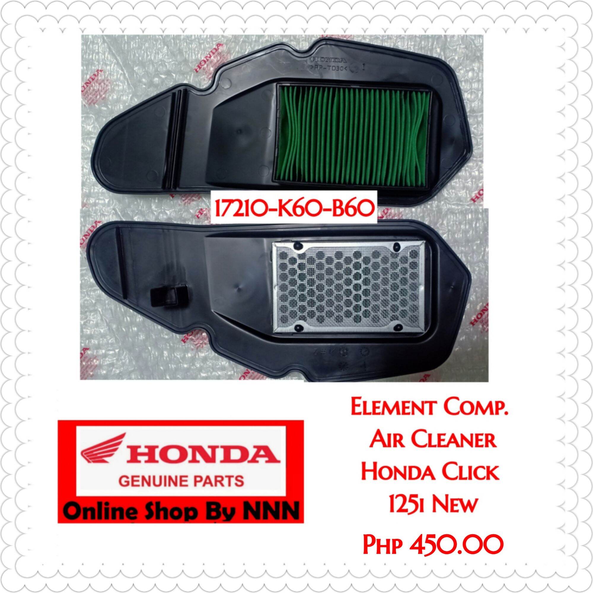 AIR FILTER OR ELEMENT COMP. AIR CLEANER FOR HONDA CLICK 125i HONDA GENUINE
