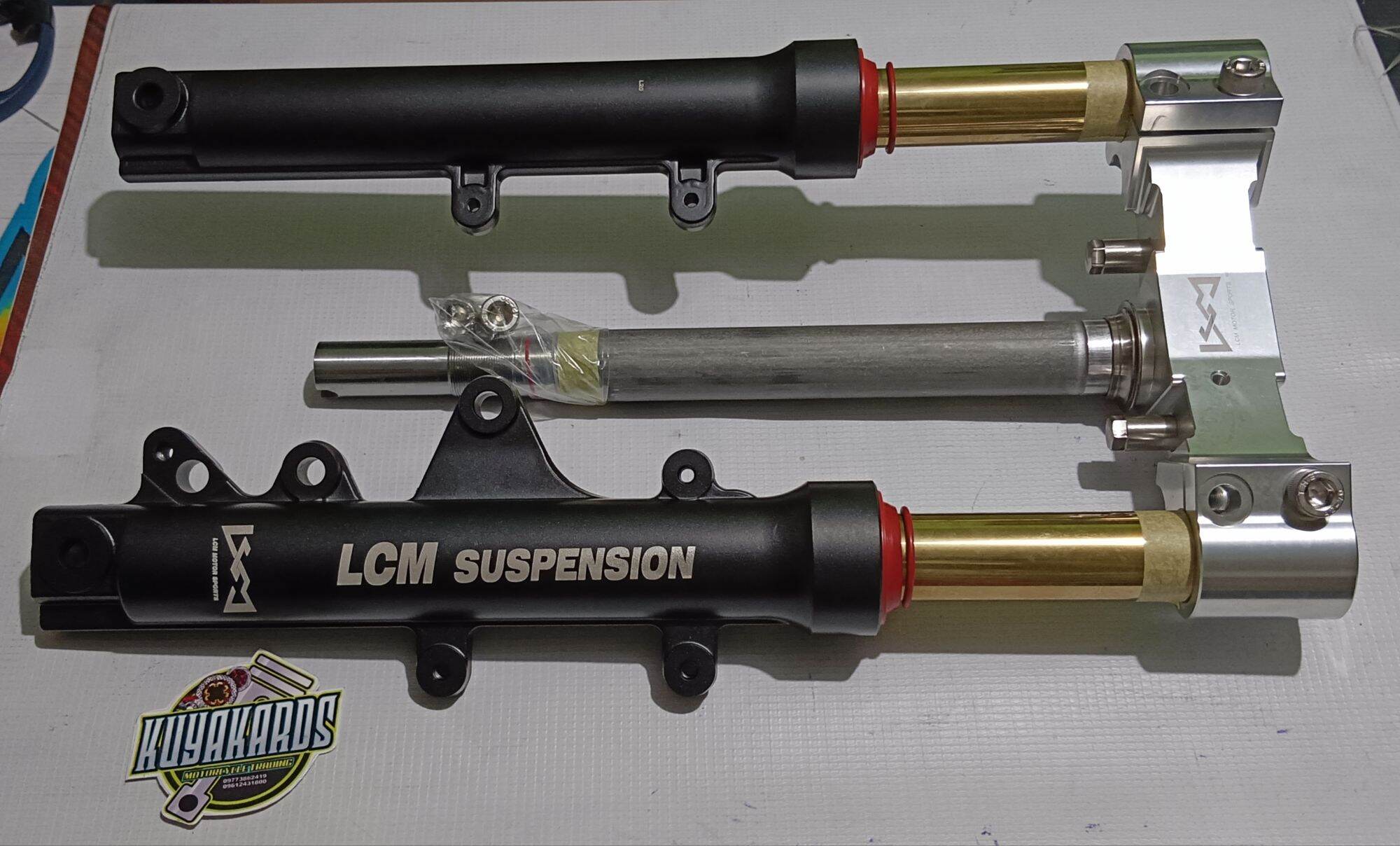 LCM FRONT SHOCK ASSEMBLY 31MM & AEROX V1/V2 WITH PRE LOAD ADJUSTER ...