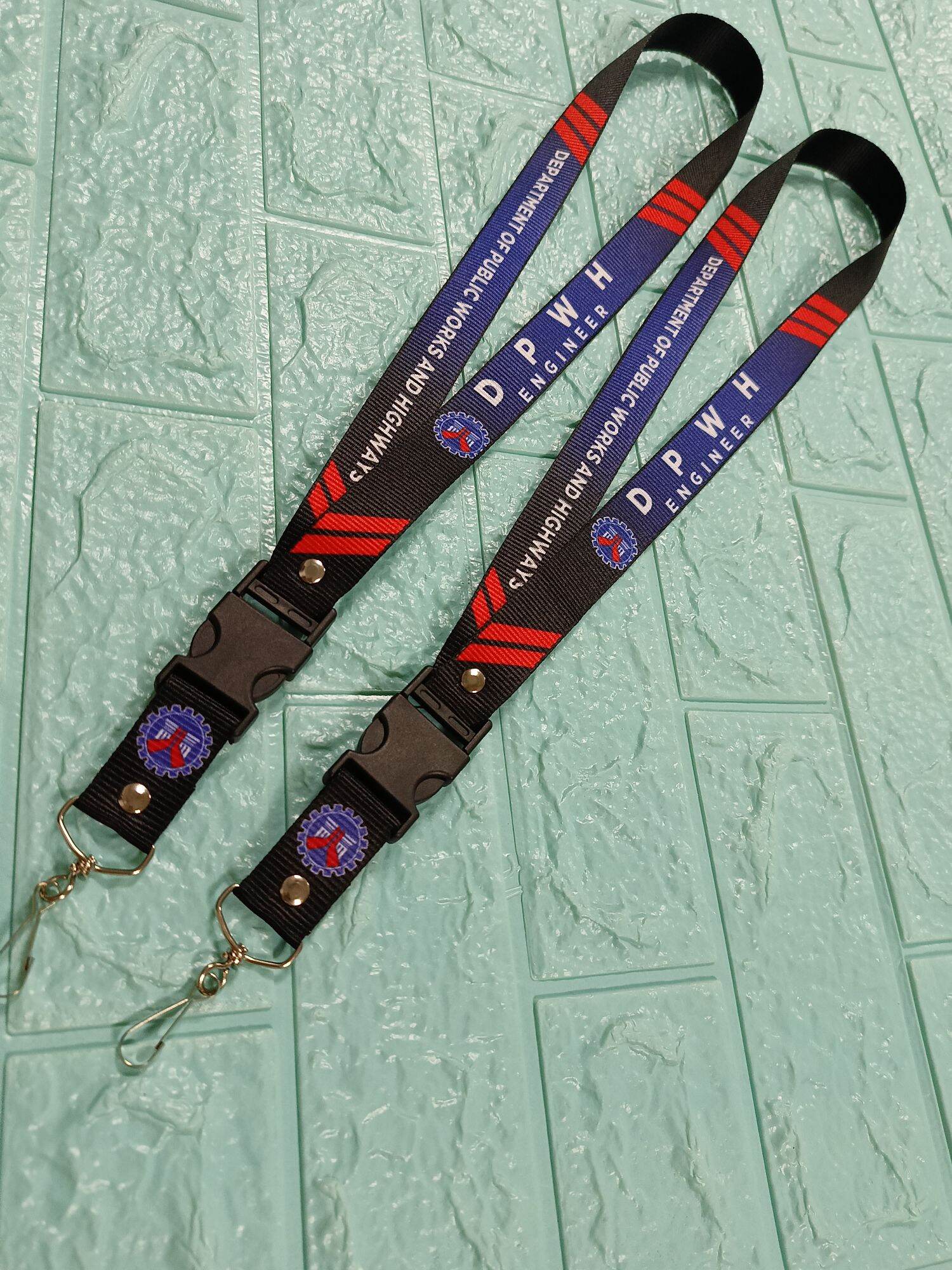 DPWH Engineer ID lace lanyards ready made id holder id sling | Lazada PH