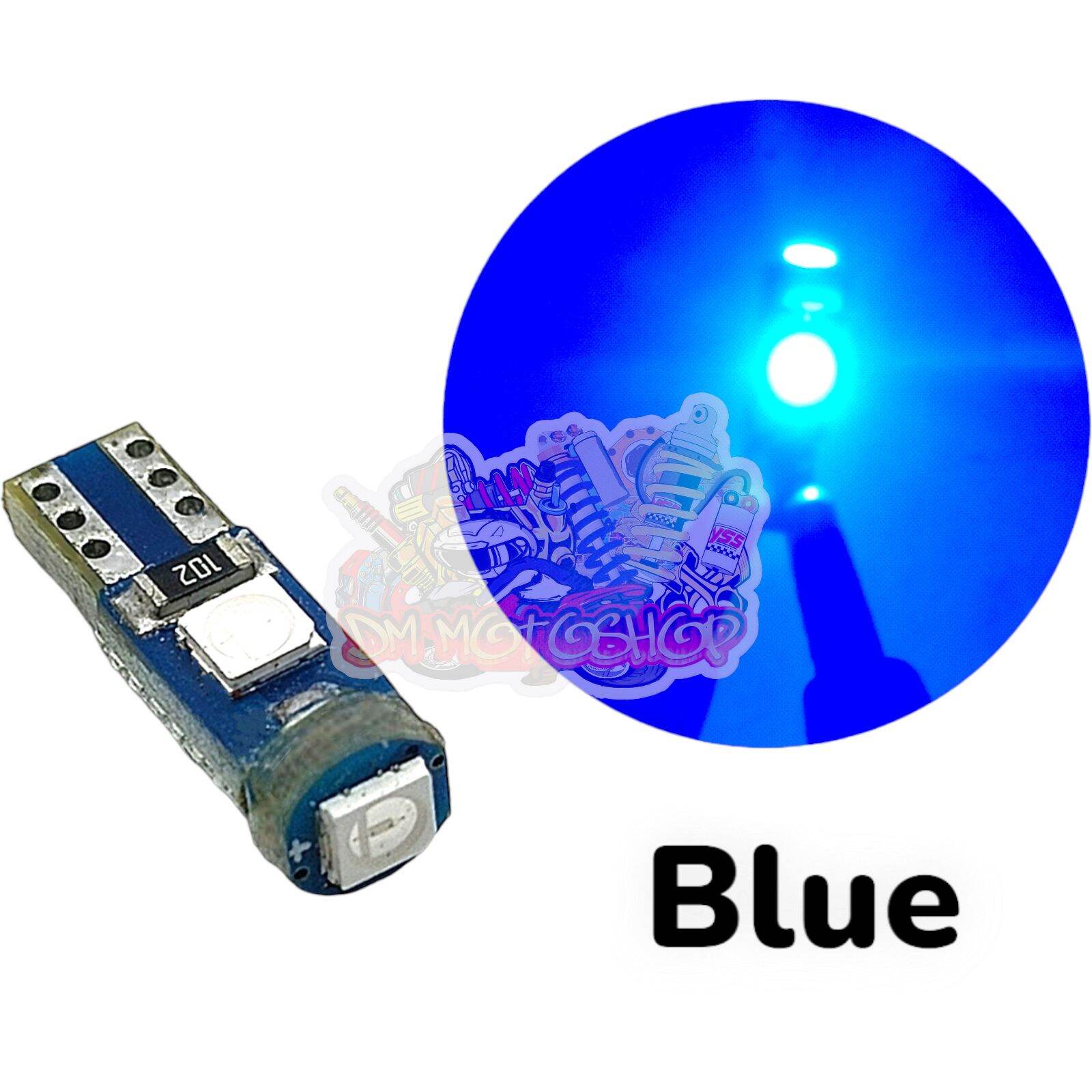 Mini Compact LED Peanut Bulb | 12V T5-3LED | For Mio Sporty, Soulty ...