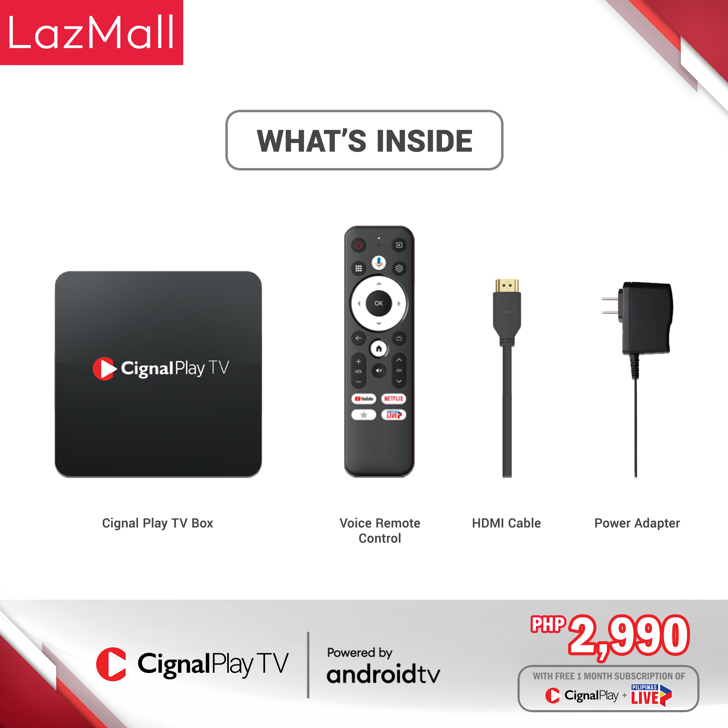 Cignal Play TV Android Box | 4K Ultra HD Streaming | Android 12 Smart ...