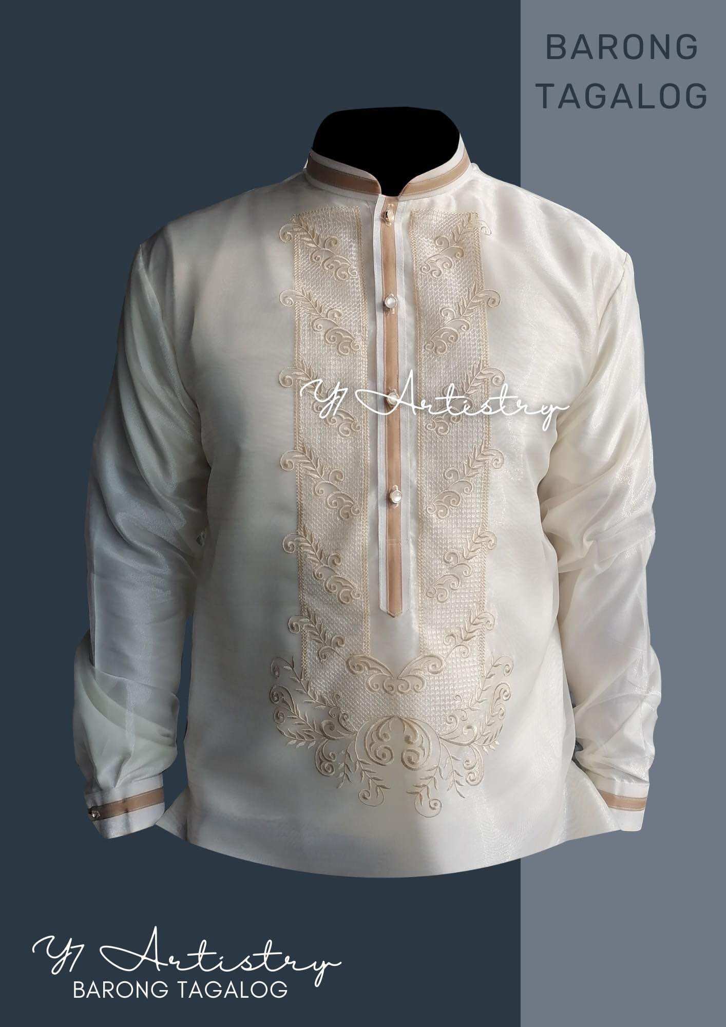 Men's Barong Tagalog (Beige/Cream) | Lazada PH