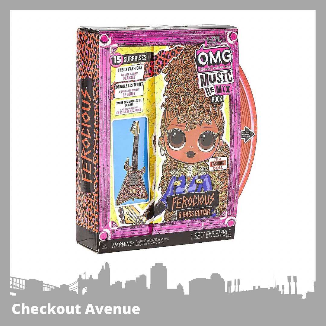 LOL Surprise OMG Remix Rock Ferocious Fashion Doll with 15 Surprises ...