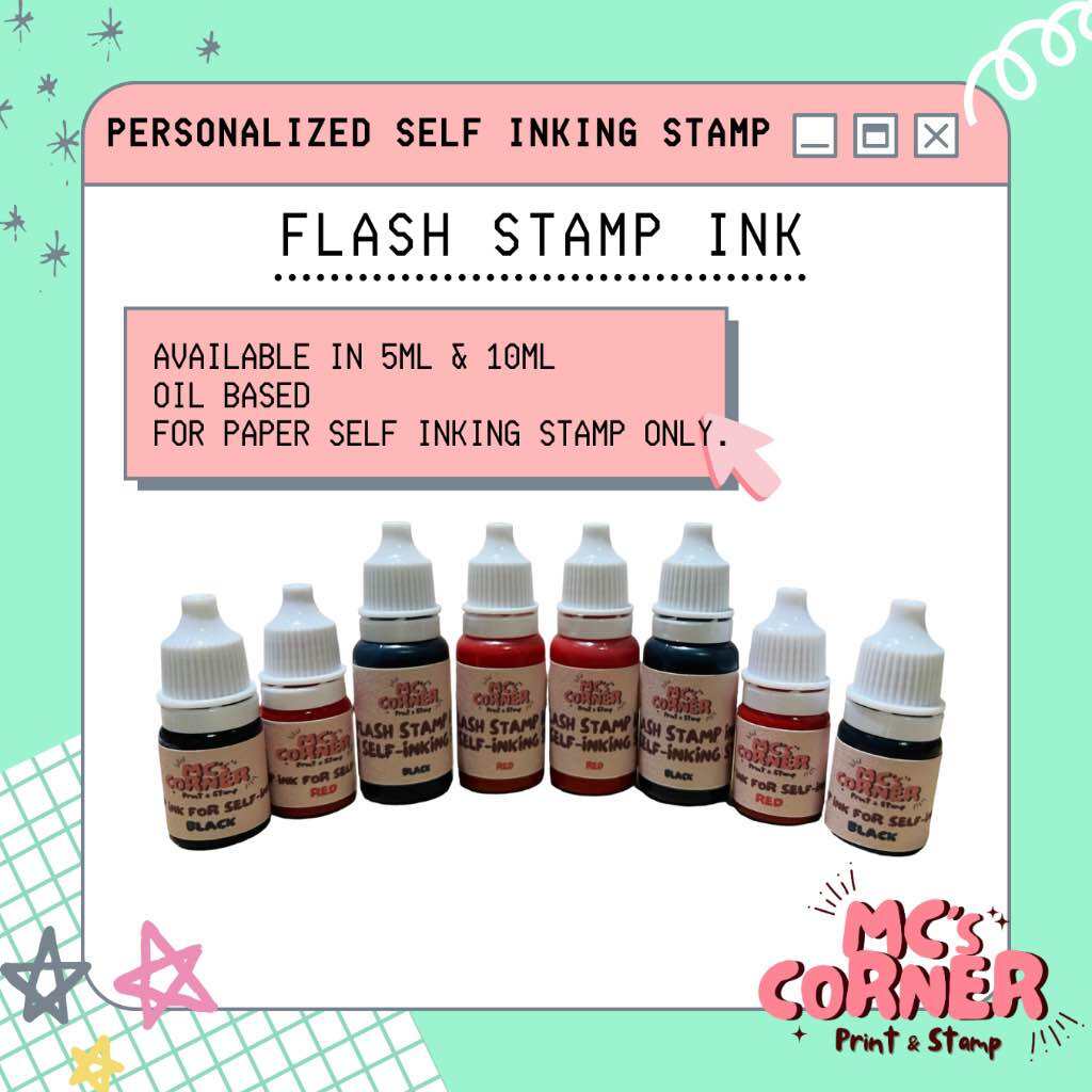FLASH STAMP INK | SELF INKING STAMP INK | Lazada PH