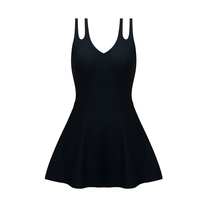 Be Balneaire Black Dress Series 2023 New One Piece Swimsuit Skirt