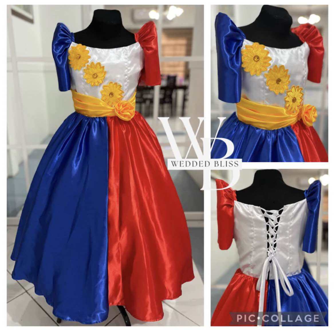 Filipiniana Dress For Kids / PH Flag Costume for Kids (Linggo ng Wika / Buwan ng Wika / UN ...