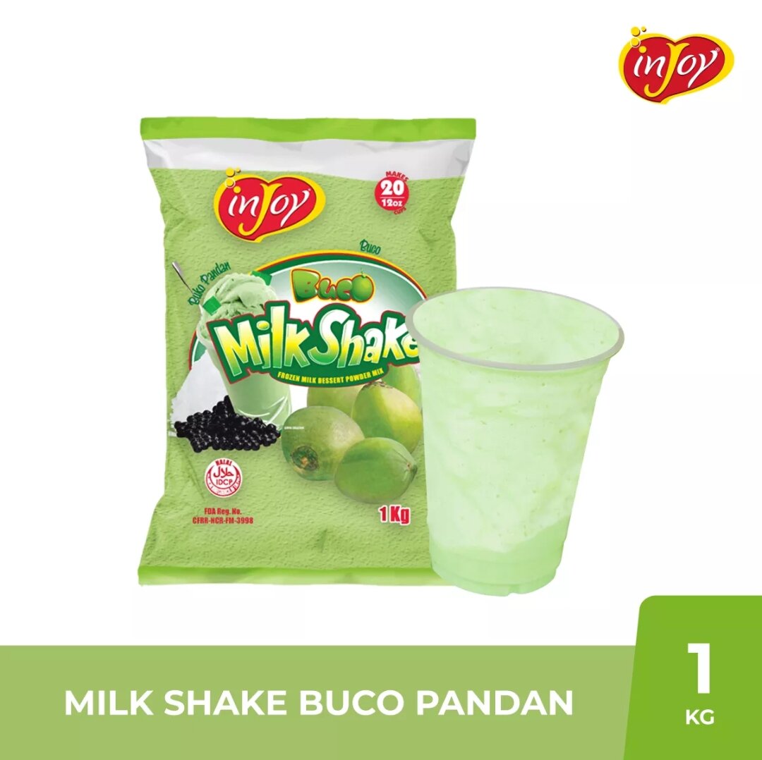 INJOY BUKO PANDAN MILKSHAKE | ICE CANDY POWDER | SHAKE POWDER (1KG ...