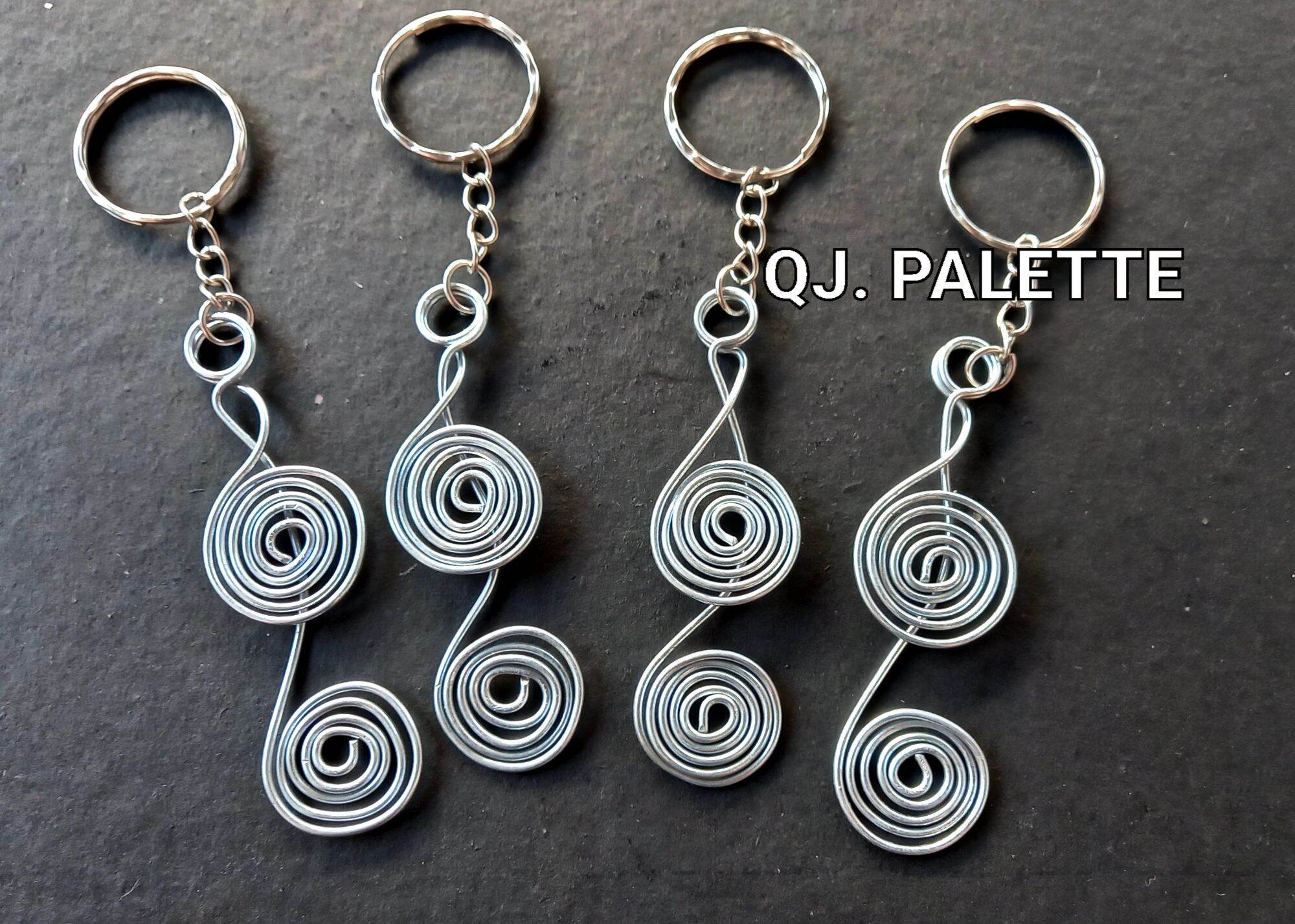 QJ PALETTE. Wire Art Keychain. Wire keychain. Handmade keychain. GIFT ...