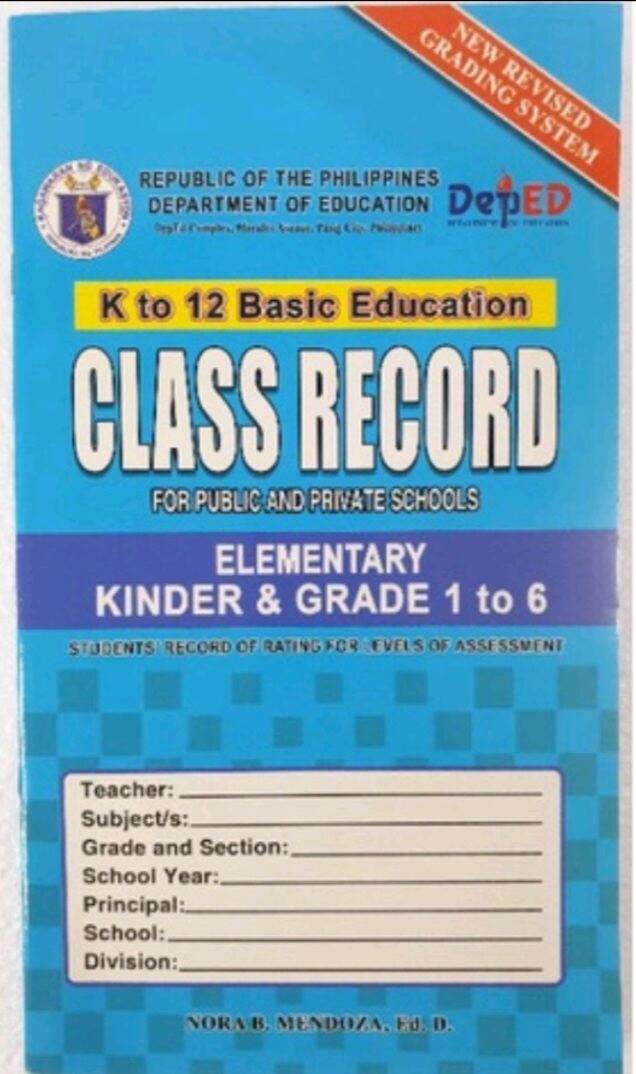 Class Record Book for Junior and Senior High School | Lazada PH