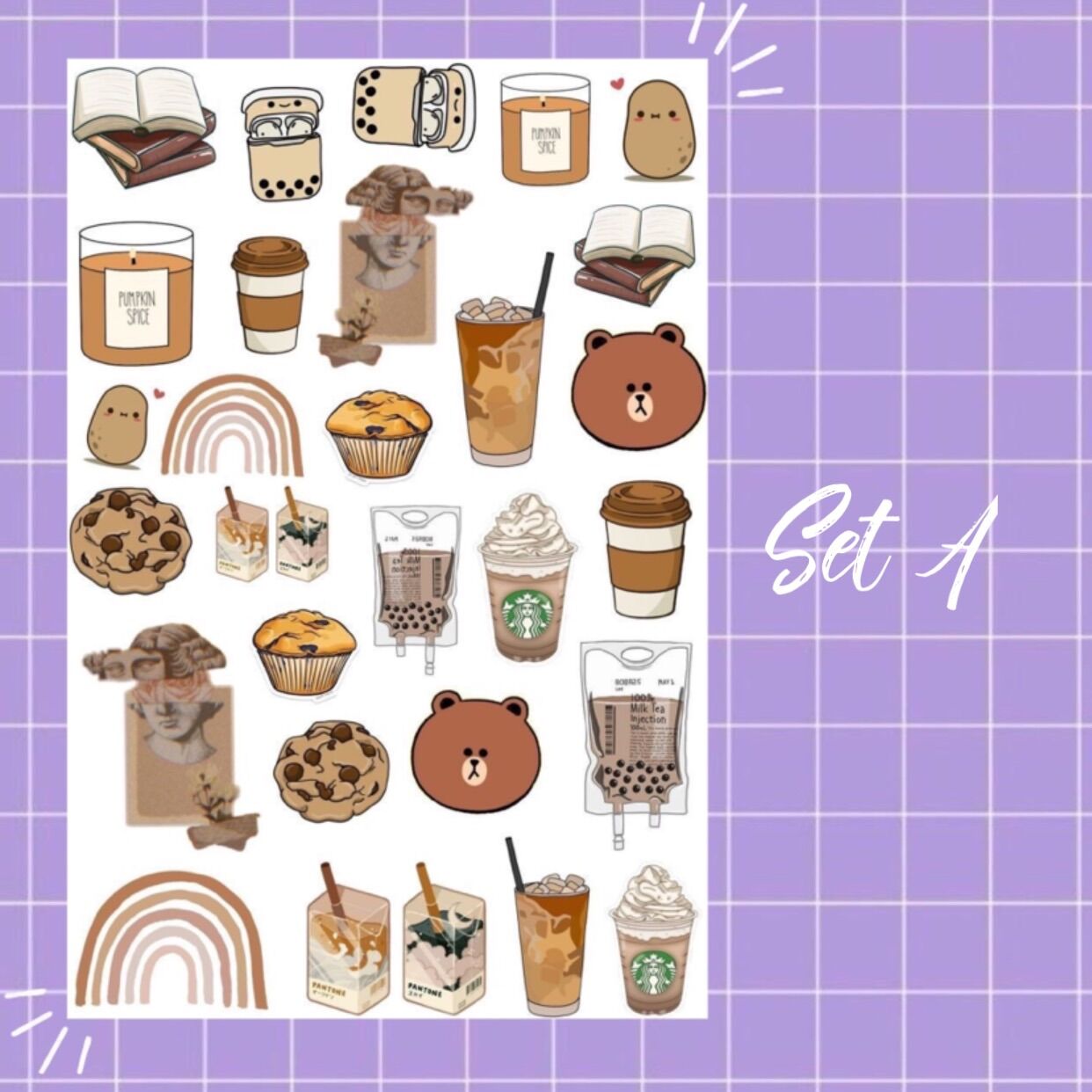 Aesthetic Sticker Collection Sticker Pack (Die-cut) | Lazada PH