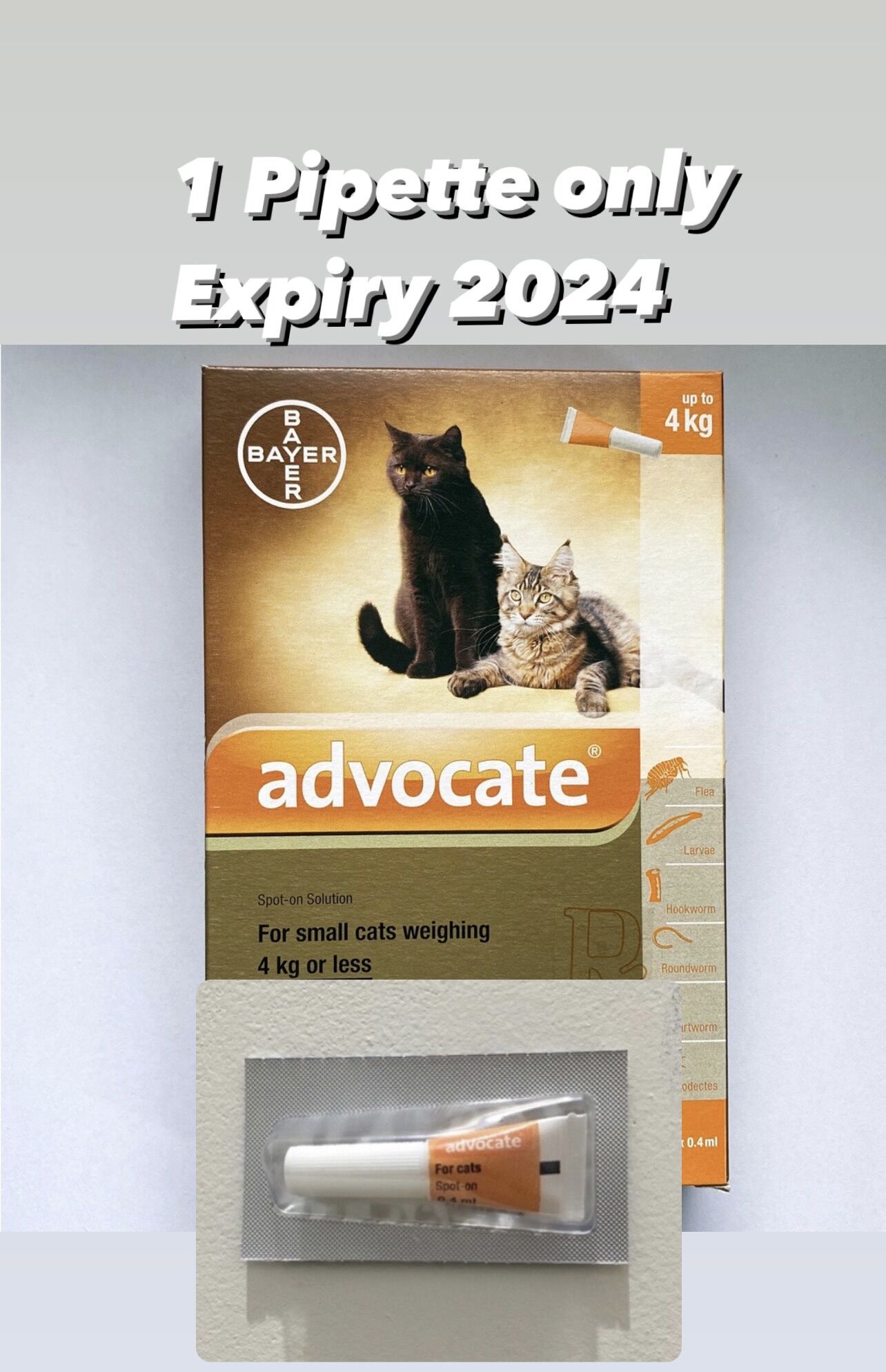 Advocate cats 1pipette | Lazada PH
