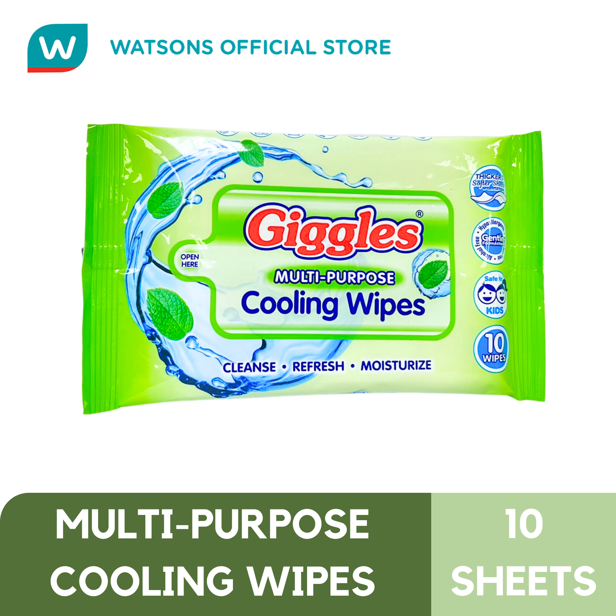 GIGGLES Multi-purpose Cooling Wipes 10W | Lazada PH