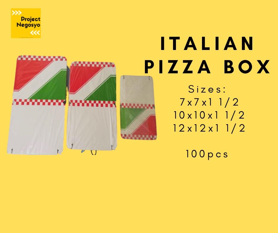 Italian Pizza Box (100pcs) Size 7,10,12 | Lazada PH