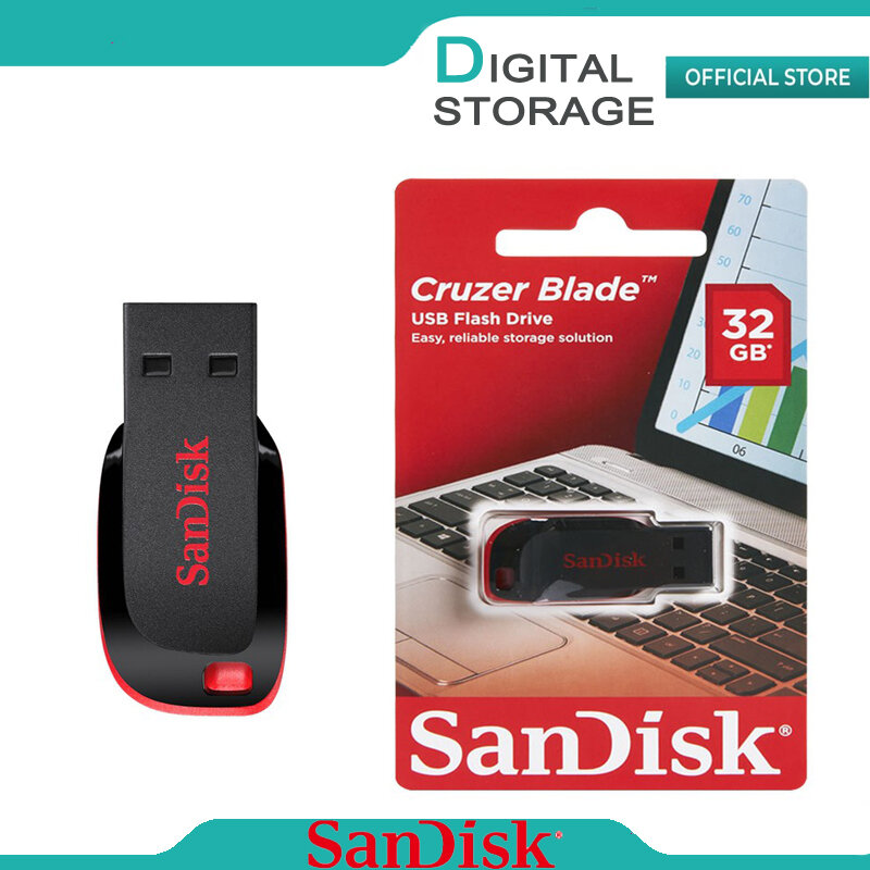 Sandisk 128GB Cruzer Blade USB Flash Drive 8GB/16GB/32GB/64GB/2.0 Flash ...
