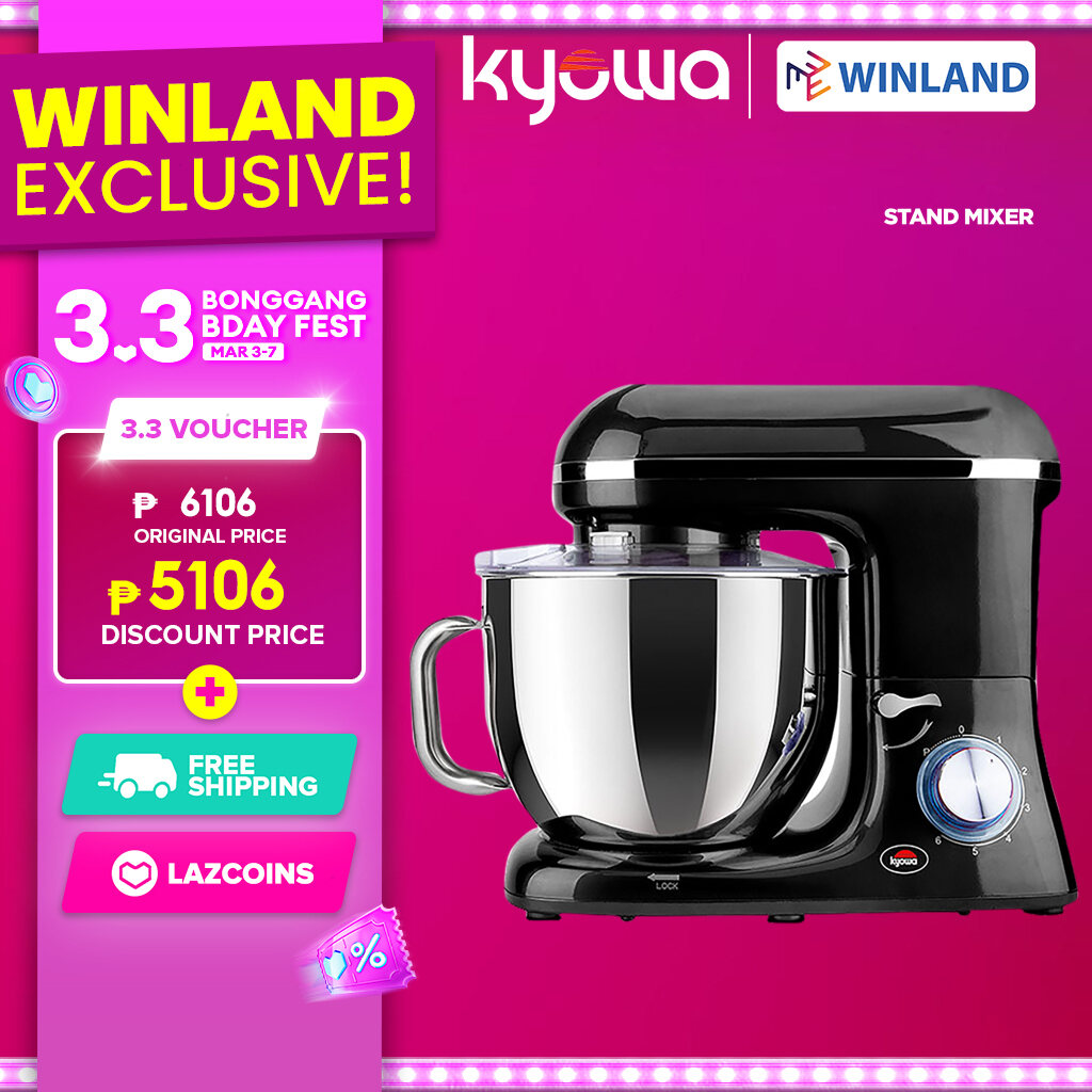Kyowa by Winland 7 Liters Stand Mixer with Stainless Steel Bowl KW-4513 ...