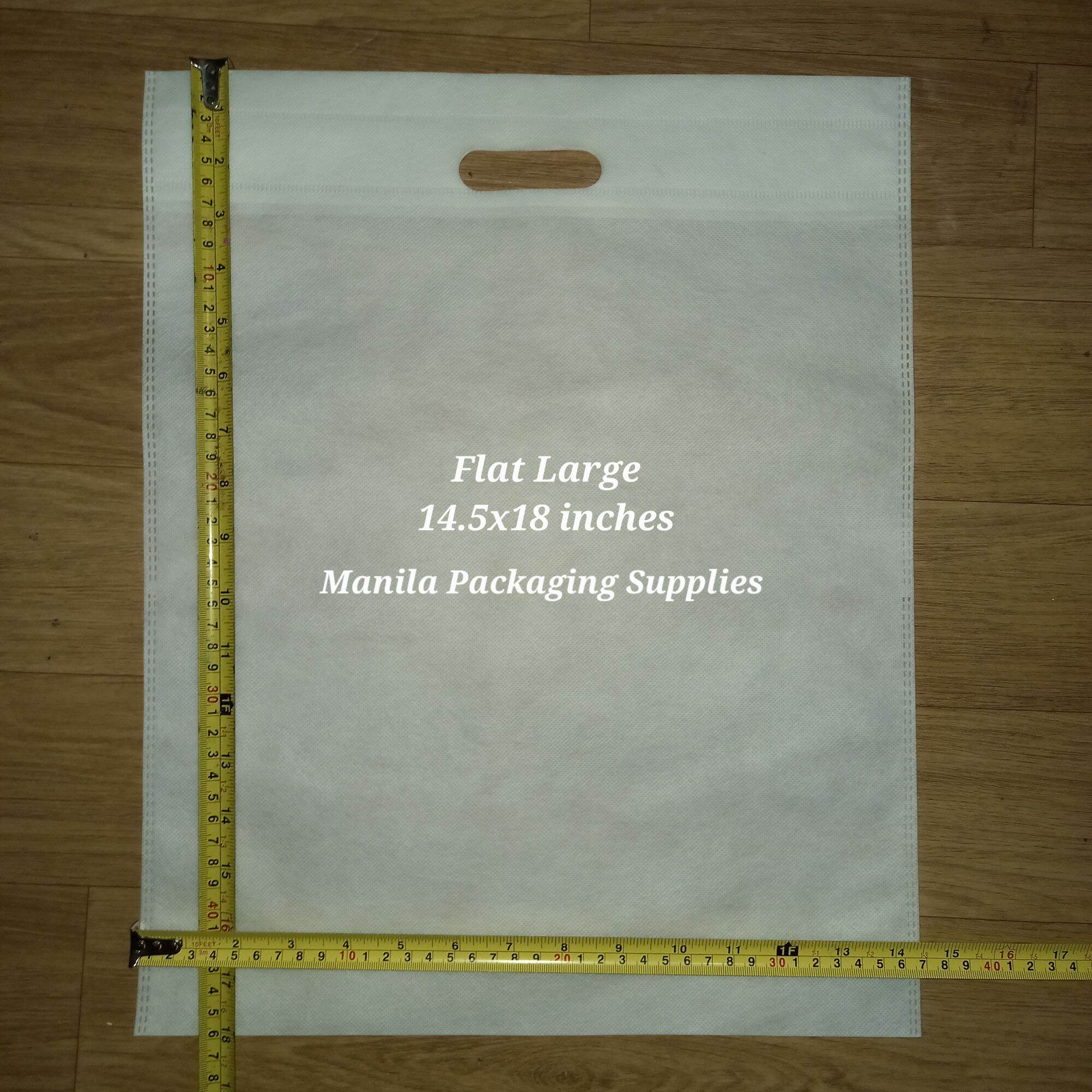 [100 pcs] Flat white ecobag 40 gsm nonwoven | Lazada PH