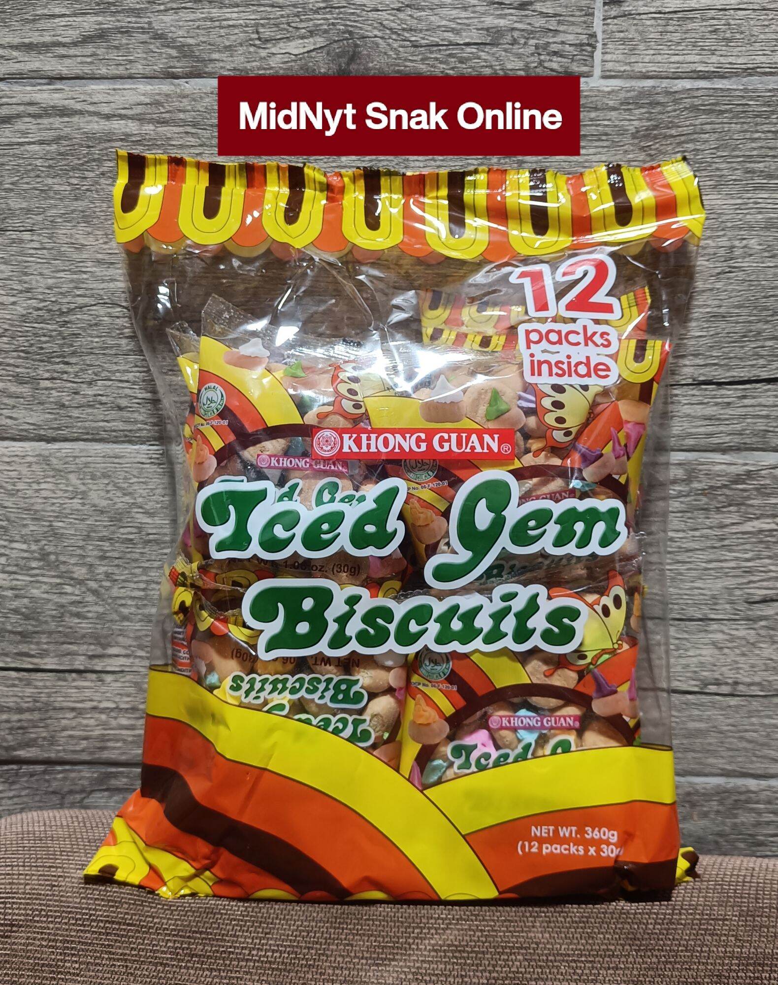 Khong Guan Iced Gem Biscuits (12 packs) | Lazada PH