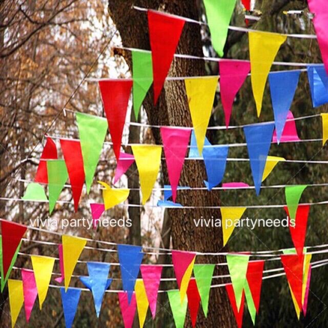 3m Plastic Banderitas Festival Flag Assorted Color | Lazada PH