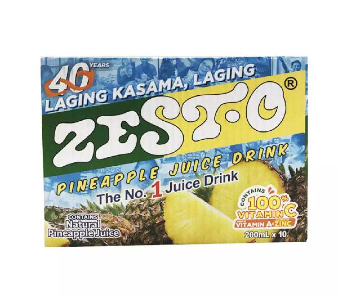 ZEST O | ZESTO | 10 PIECES PER BOX | ORANGE | PINEAPPLE | APPLE | MANGO ...