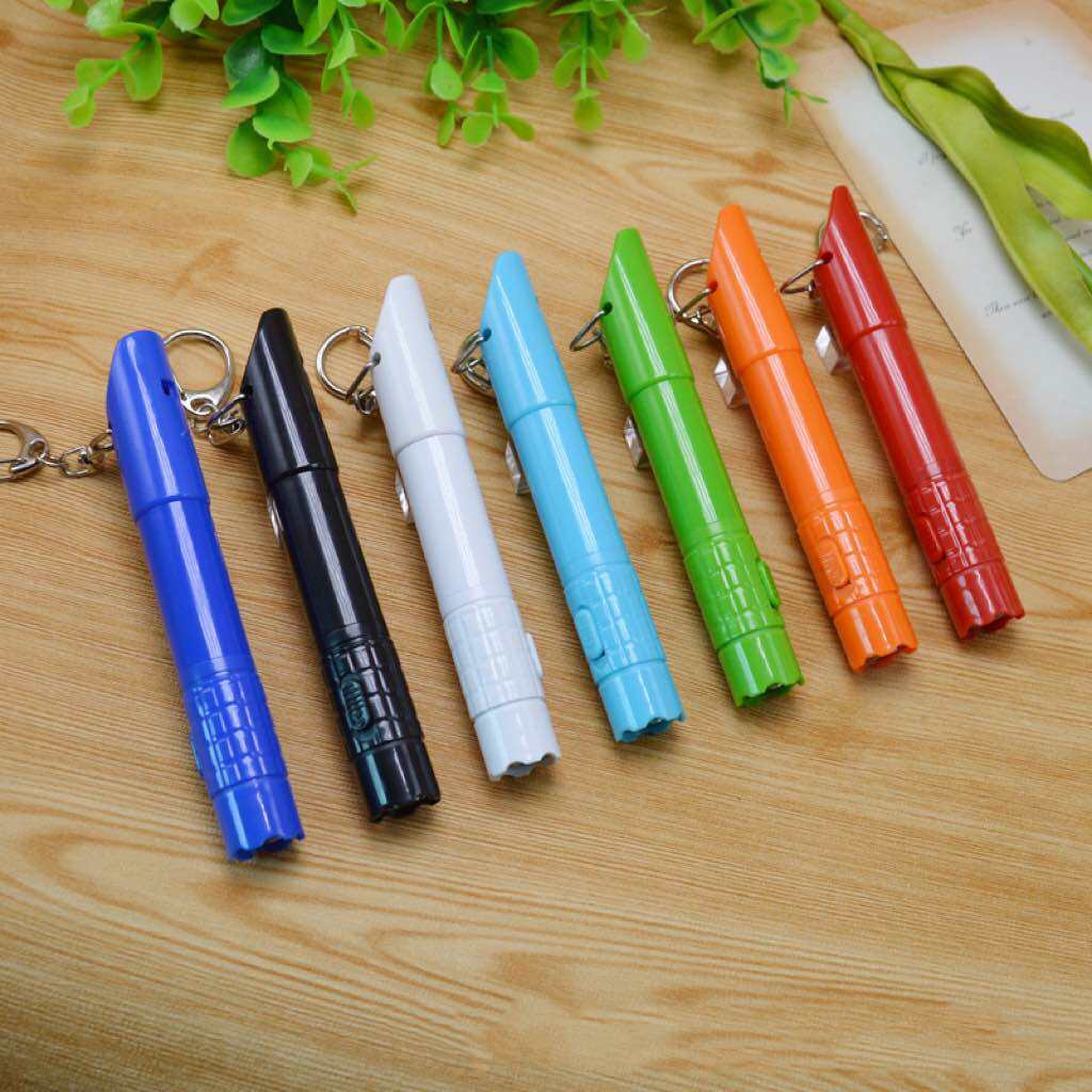 3In1 Ballpen Whistle Flashlight Keychain Multifunctional LED light ...