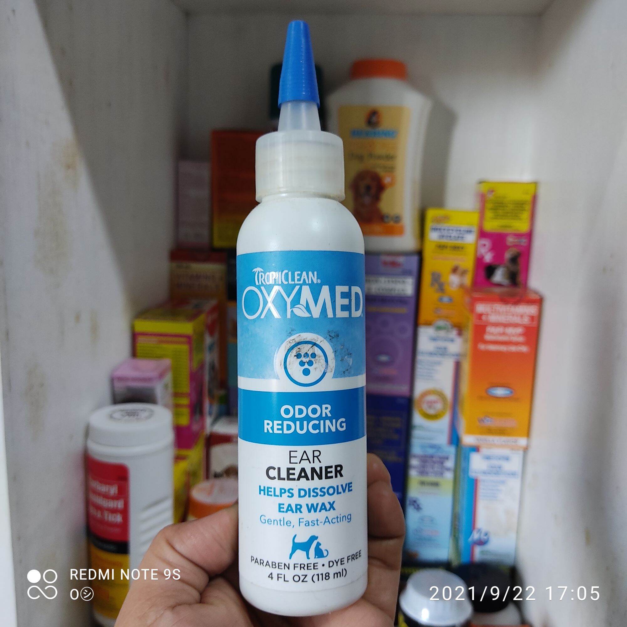 OXYMED ( 118ml) odor reducing, ear cleaner, helps dissolve ear wax ...