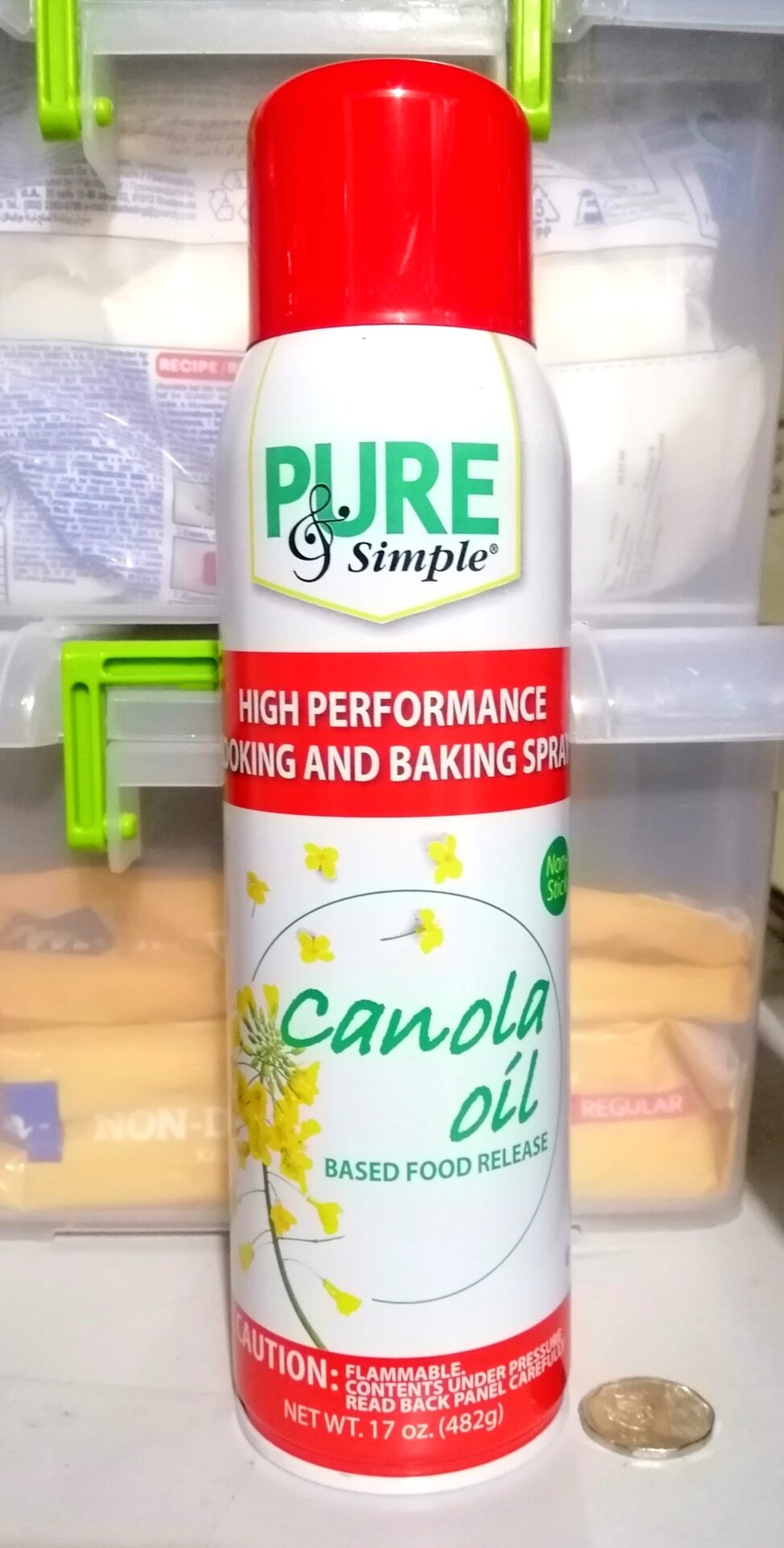 Pure & Simple Canola Oil Cooking and Baking Spray 482g | Lazada PH