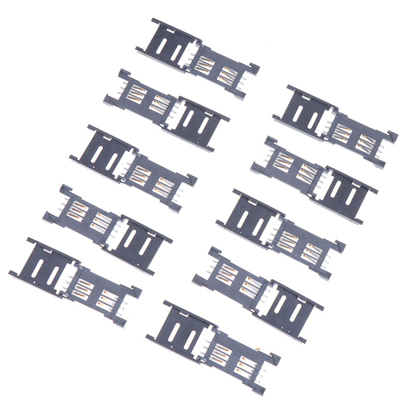 10pcs/lot SIM Card Holder 6P SMT SMD 6 Pin Card Socket/ 6Pin Slot ...