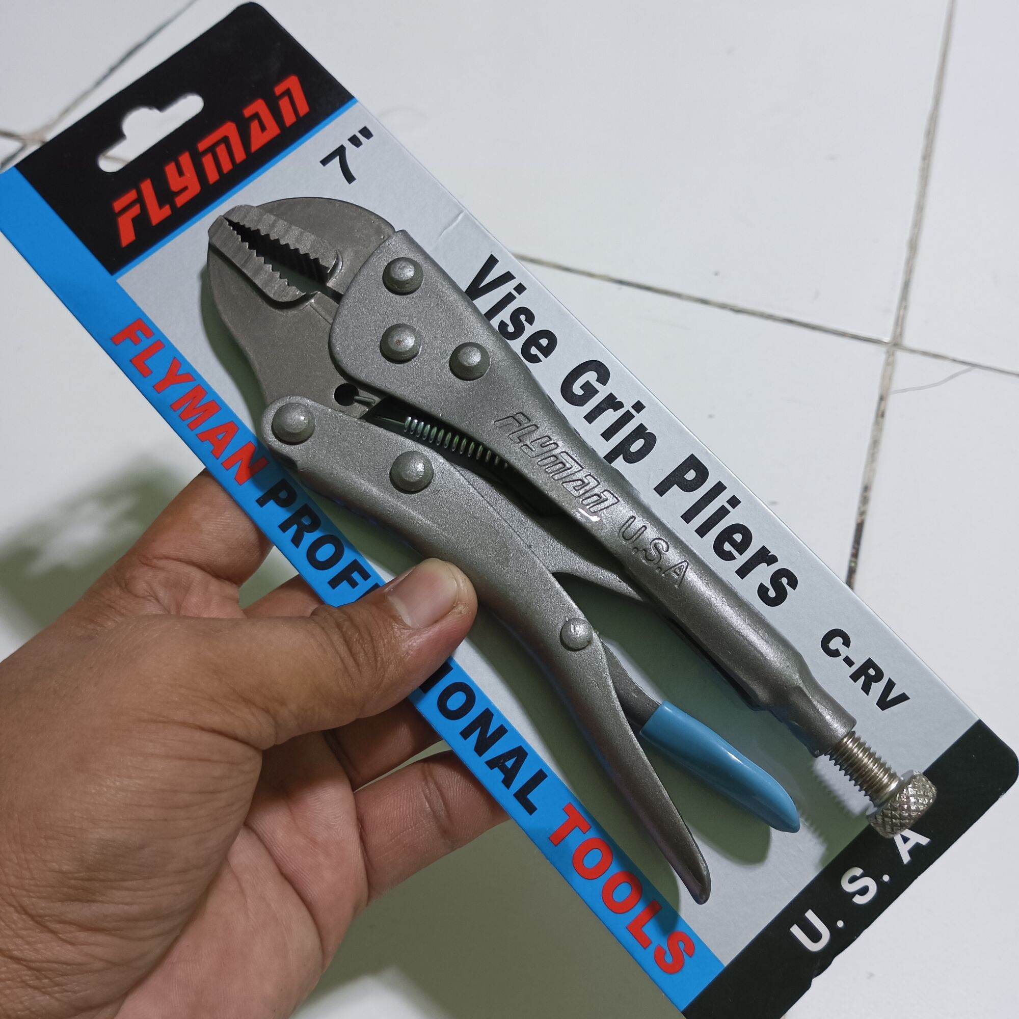 FLYMAN ORIGINAL VISE GRIP 7"INCHES HEAVY DUTY EQUIPMENT VISE GRIP ...