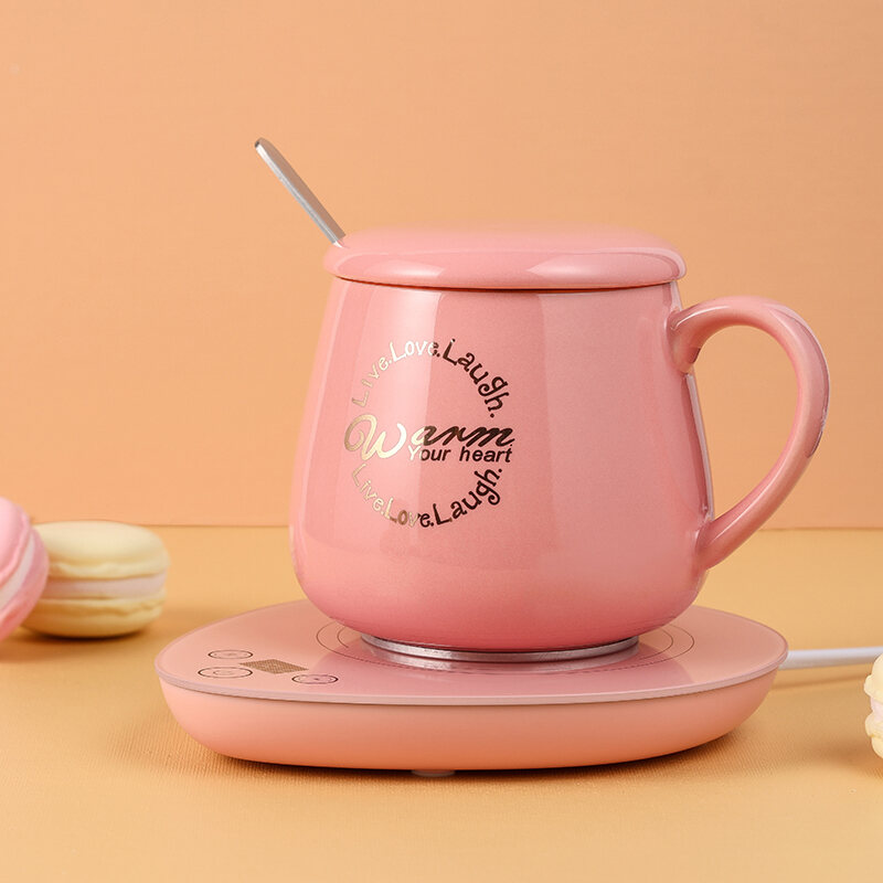 Lettering Smart Heating Coaster 55 Degrees Constant Temperature ...