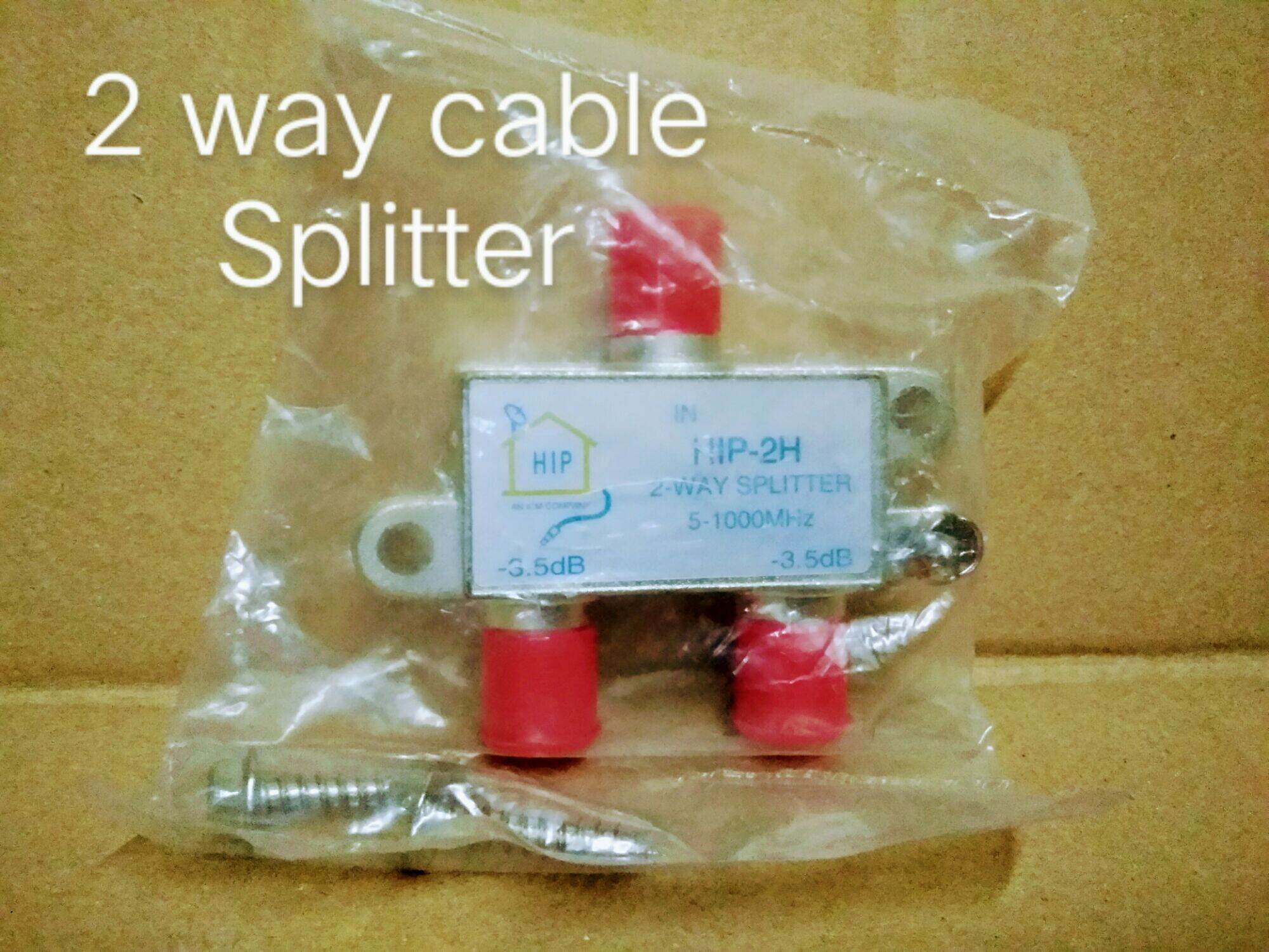 2 Way Cable Splitter CATV | Lazada PH