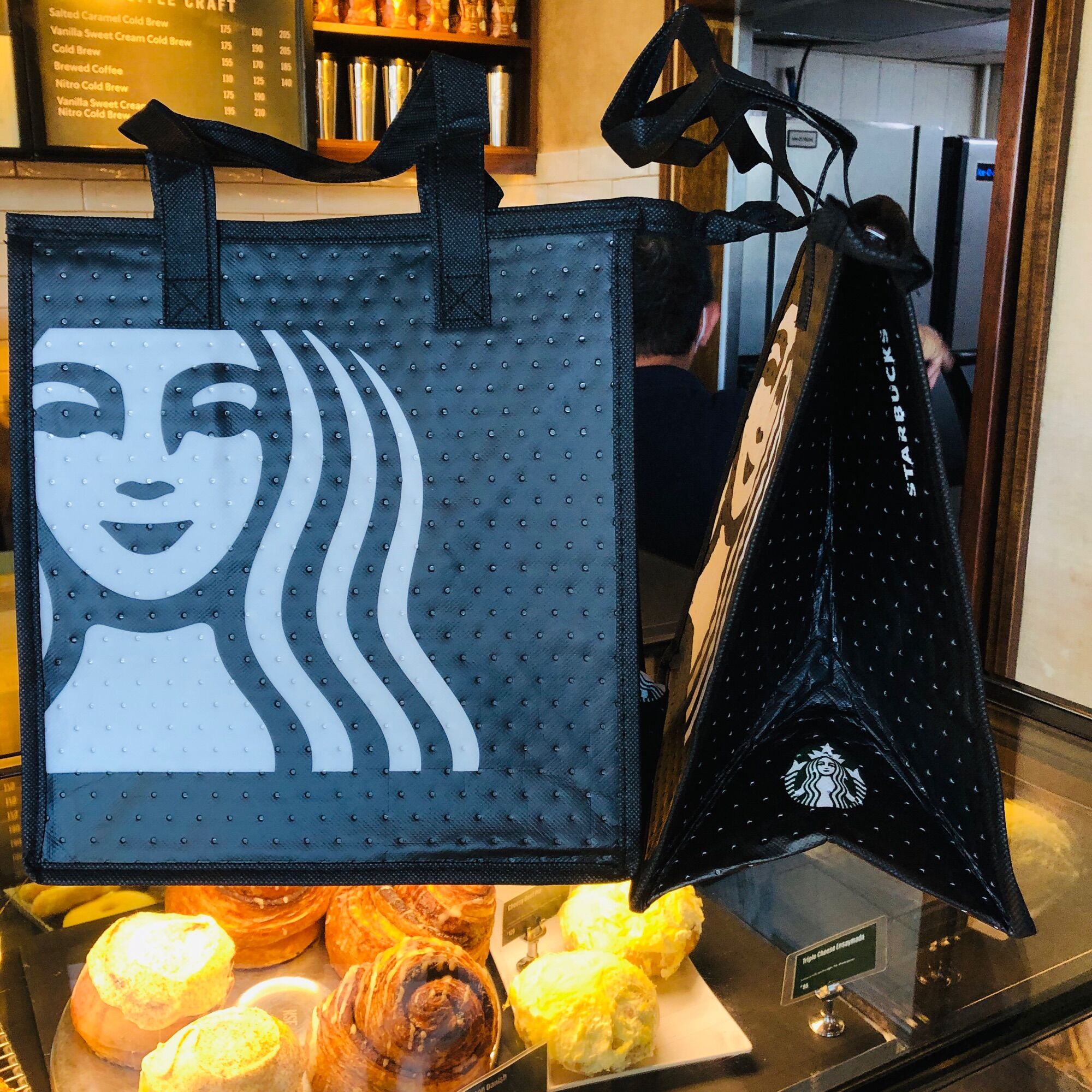 Original Starbucks Black Thermal Tote Bag