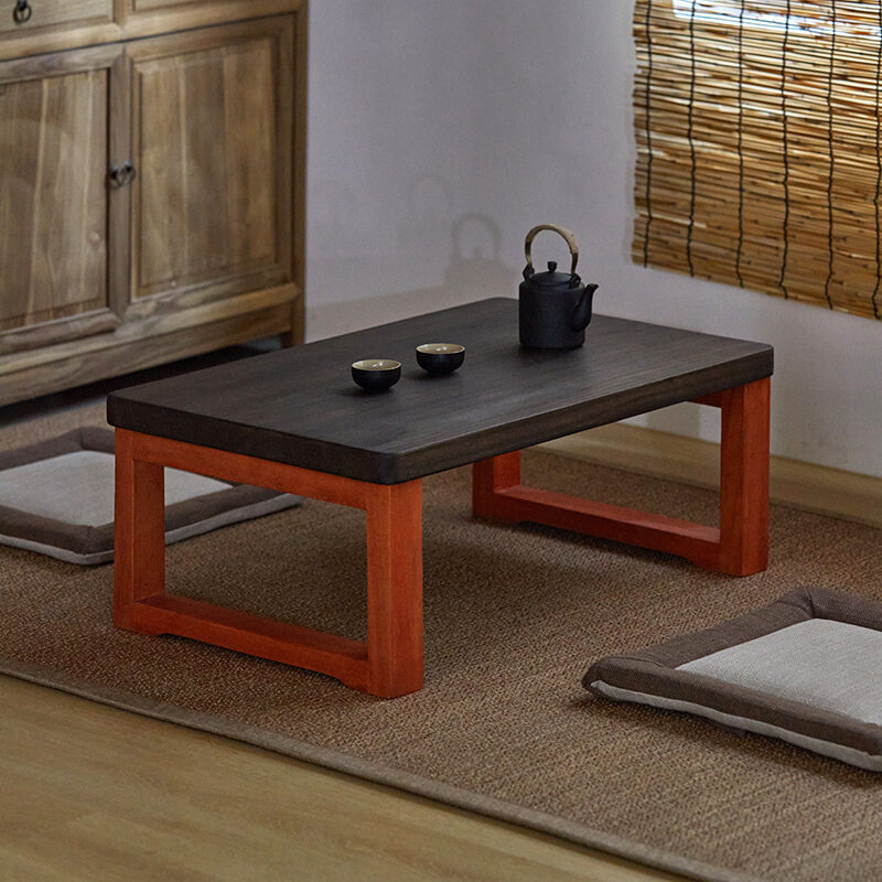 Tatami Tea Table Japanese Zen Low Table Solid Wood Stool Table Simple ...