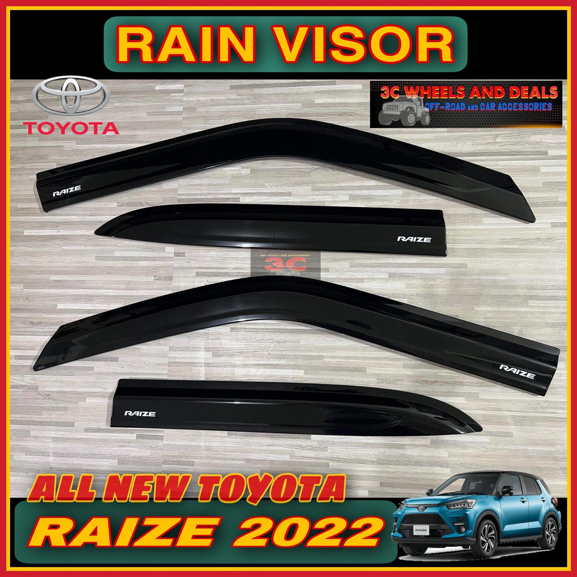 TOYOTA RAIZE 2022 RAIN VISOR (raize accessories)
