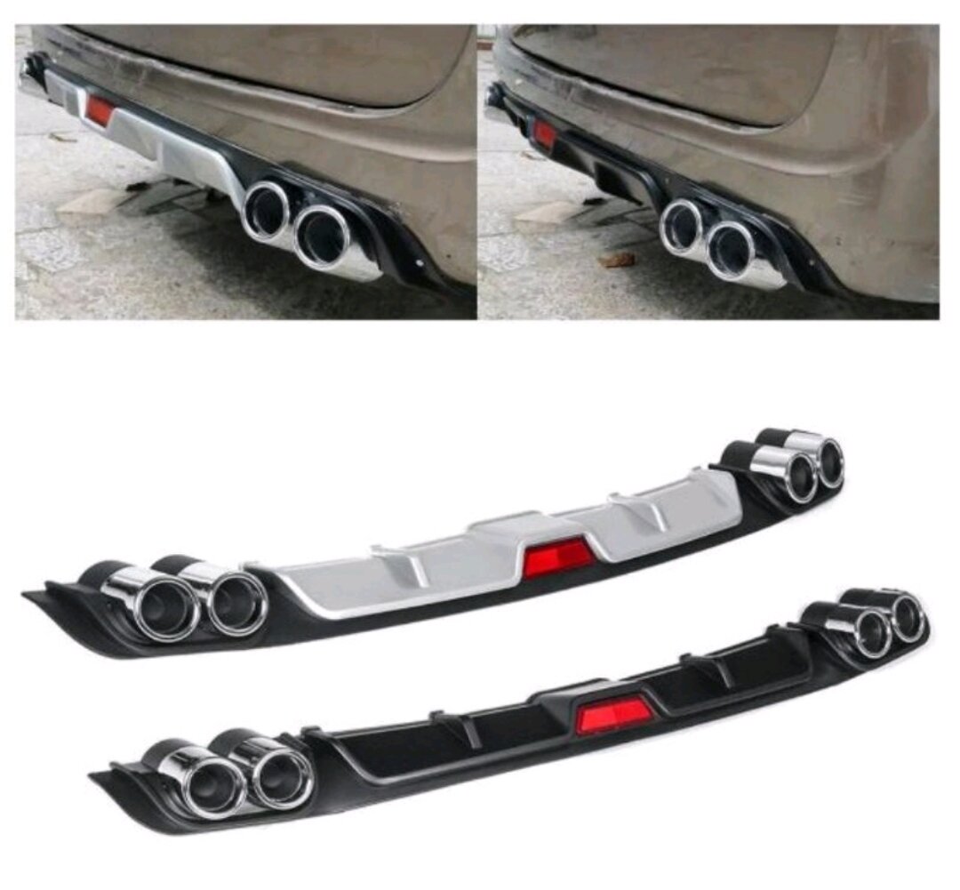 Rear Bumper Diffuser Universal Lip Anti Bump Scratch high quality all ...