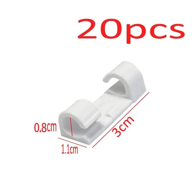 Cable Organizer Clips Cable Management Desktop Workstation ABS Wire ...