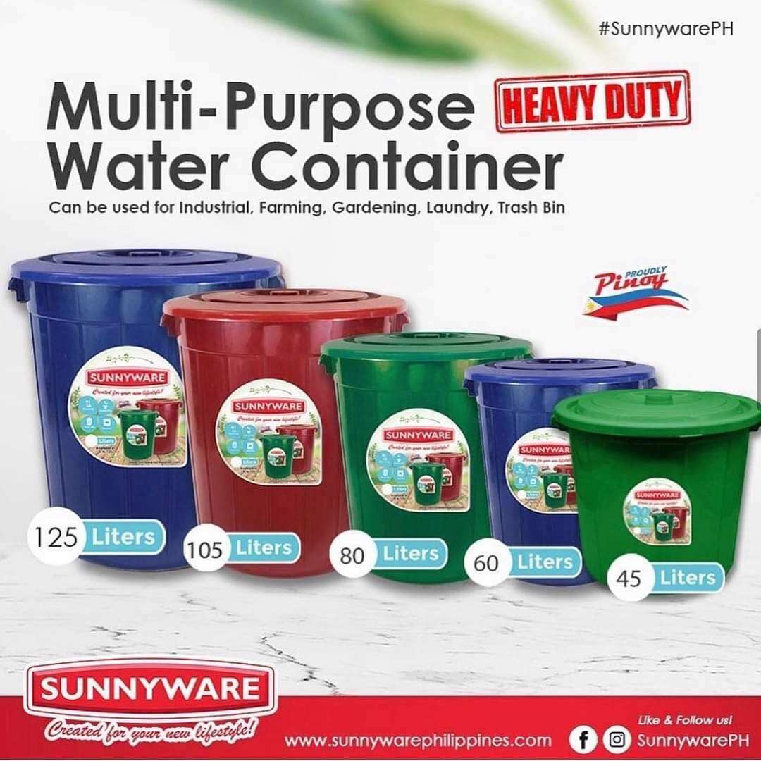 Sunnyware Water Container Drum 80 Liter Water storage | Lazada PH