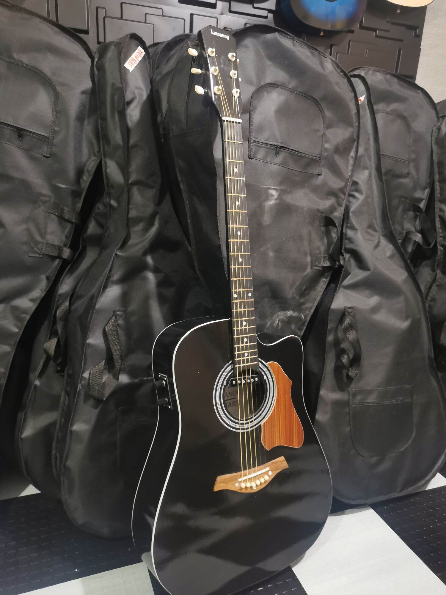 Lumanog senior size electric acoustic (black) | Lazada PH