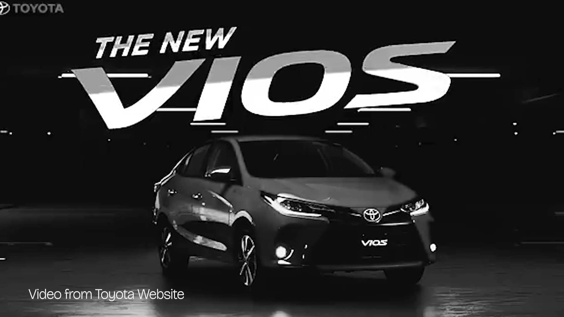 Toyota Vios 2019 to 2026 INJECTION TYPE Window Door Rain Visor Gray ...