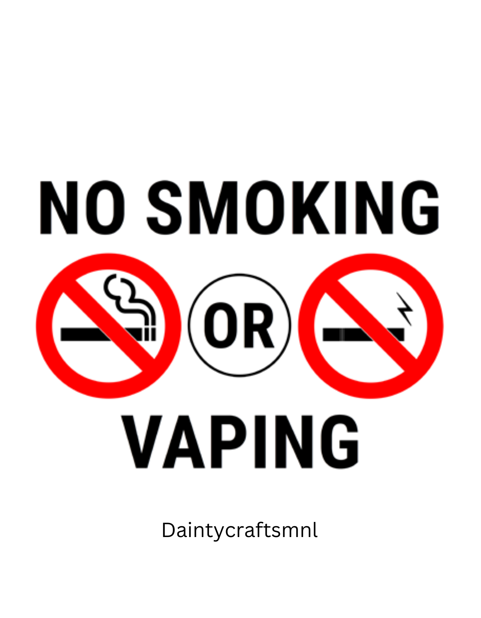 NO SMOKING SIGNAGE | Lazada PH